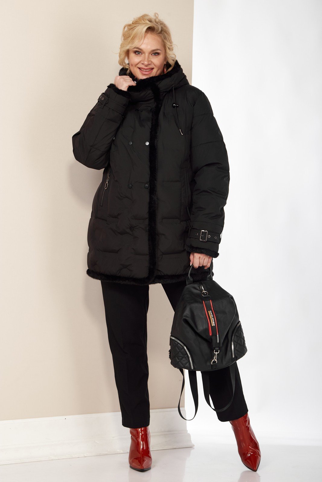 Куртка 2133 черный Shetti купить - 7% скидка | в наличии